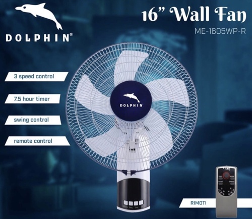 Dolphin Wall Remote Fan | Kupatana