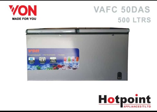 VON CHEST FREEZER 500L TOP DOORS | Kupatana